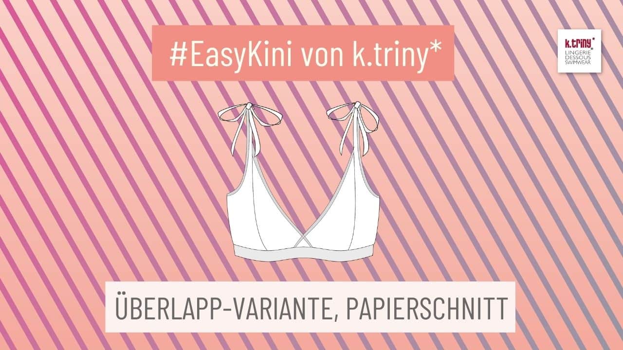 Papierschnitt vorbereiten, #EasyKini, Oberteil in der Überlapp-Variante ...